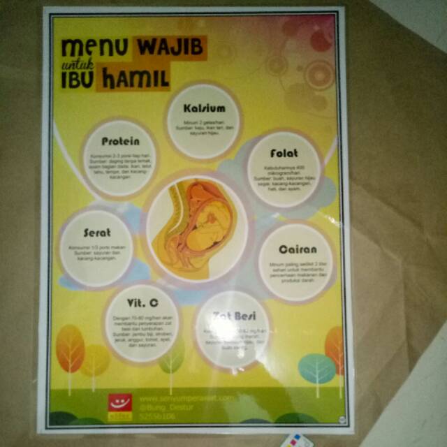Jual Poster Menu Wajib Untuk Ibu Hamil | Shopee Indonesia