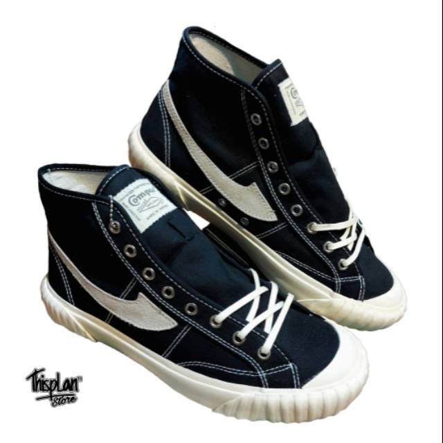 Jual SEPATU COMPASS VINTAGE HIGH BLACK WHITE | Shopee Indonesia