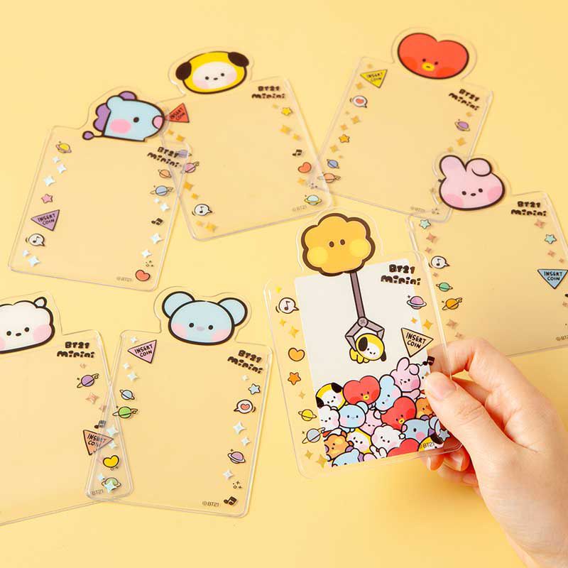 Jual OFFICIAL BT21 MININI PHOTO HOLDER SET PHOTO CARD COVER | Shopee Indonesia