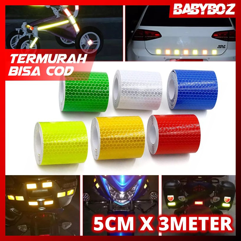 Jual BABYBOZ - 3 METER REFLECTIVE STICKER stiker reflektif reflektor ...