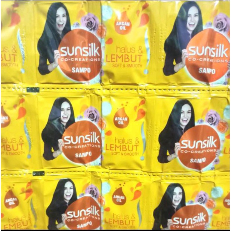 Jual Shampo Sunslik Kuning Soft & Smooth Sachet1 Renceng isi 24 pcs/12 ...
