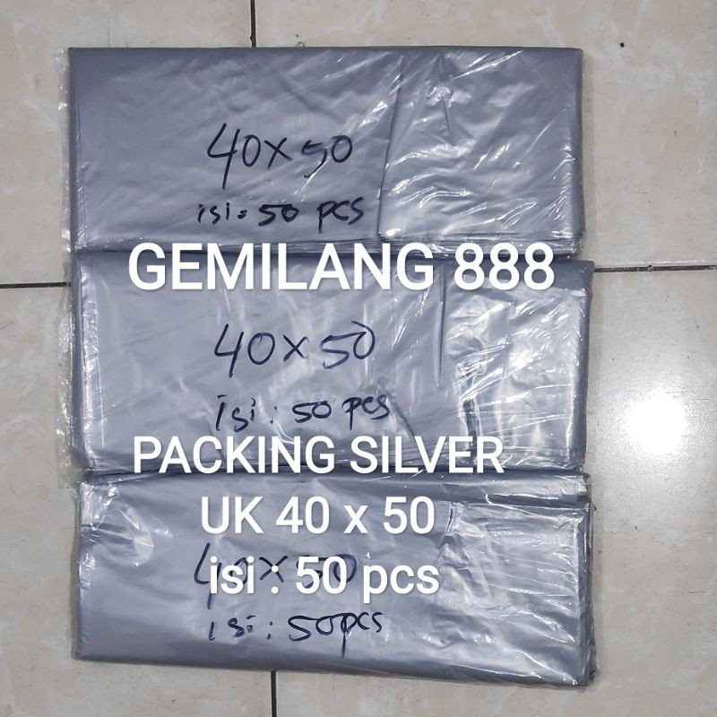 Jual Plastik Packing Silver uk 40x50, Hd packing Silver, Plastik ...