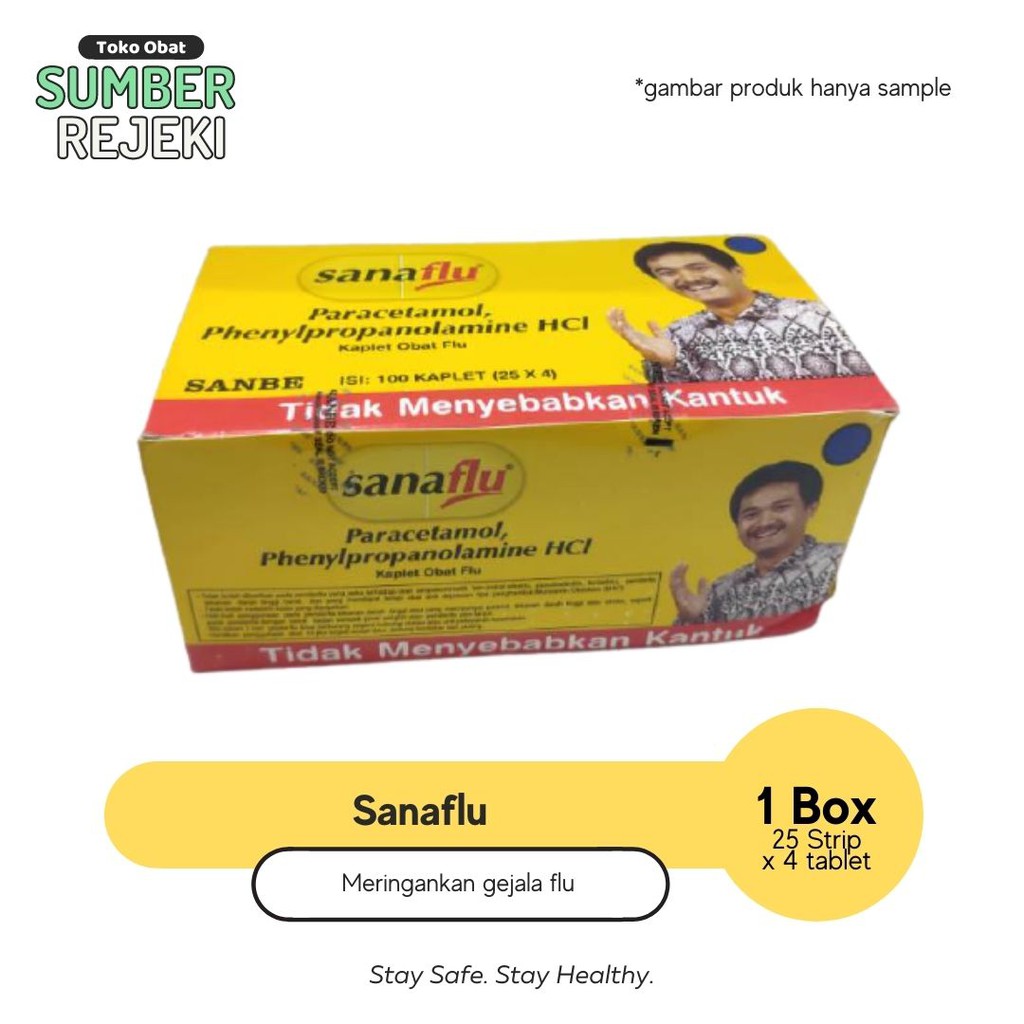 Jual Sanaflu 1 Box isi 25 Strip @4 Tablet | Shopee Indonesia