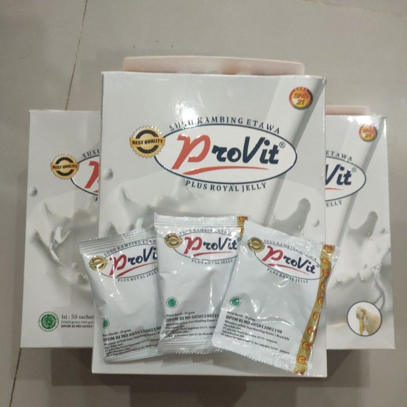 Jual Susu kambing etawa provit plus royal jelly 50 sachet Indonesia ...