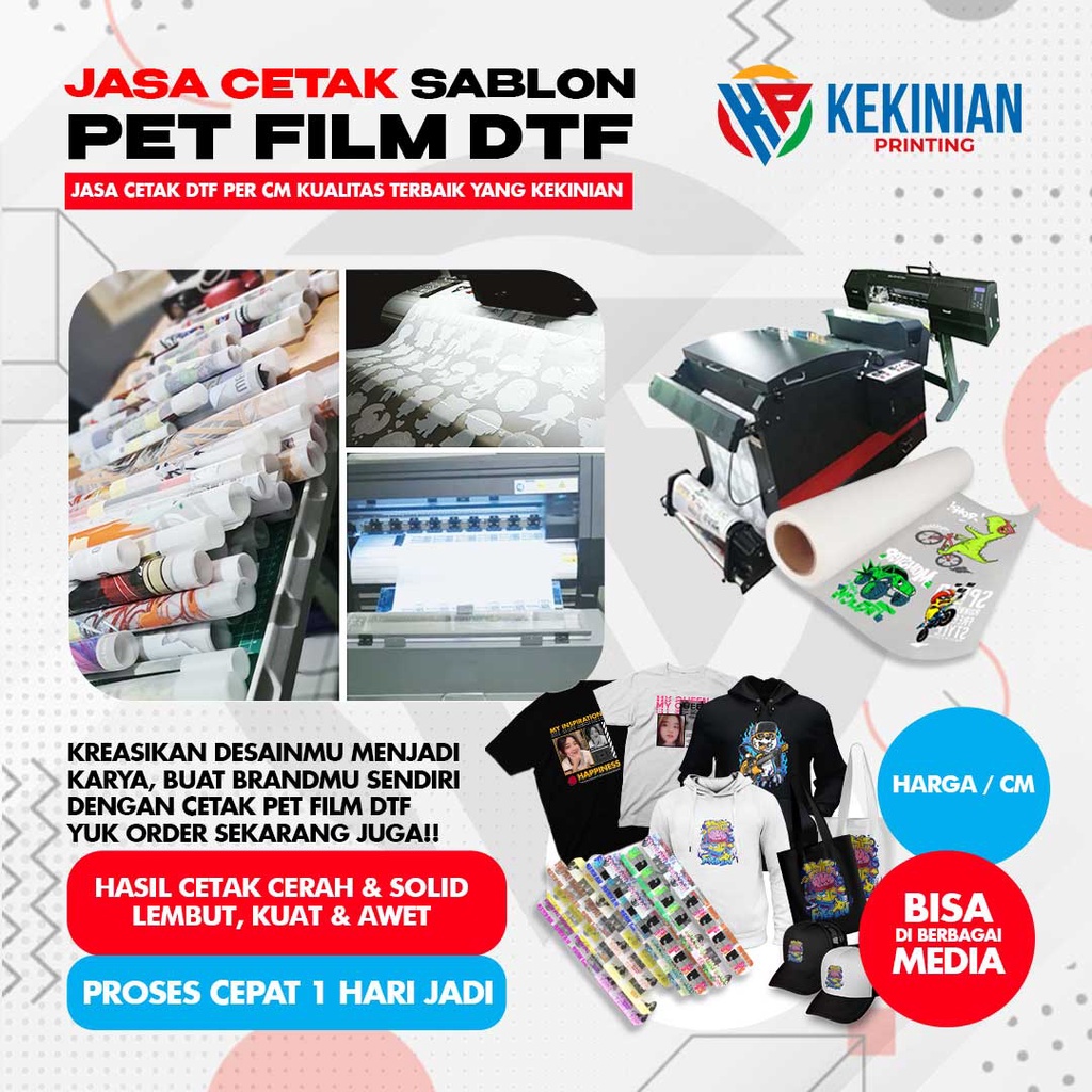 Jual Cetak Sablon DTF Meteran Lebar 58cm/ Sablon Dtf Murah / Cetak ... Jual Cetak Sablon DTF Meteran Lebar 58cm/ Sablon Dtf Murah / Cetak ...