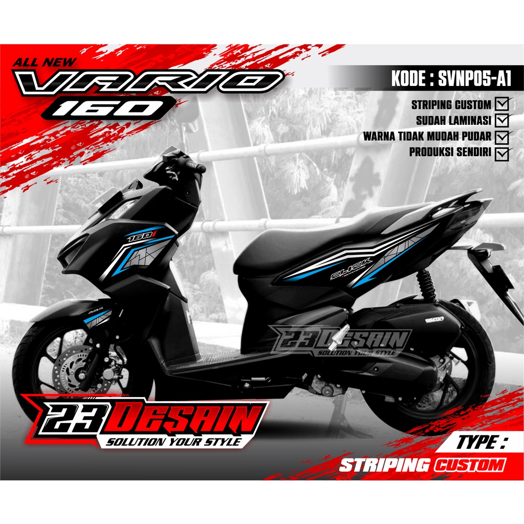 Jual Striping Vario 160 Stiker vario 160 Cutting Sticker Vario 160 2022 ...