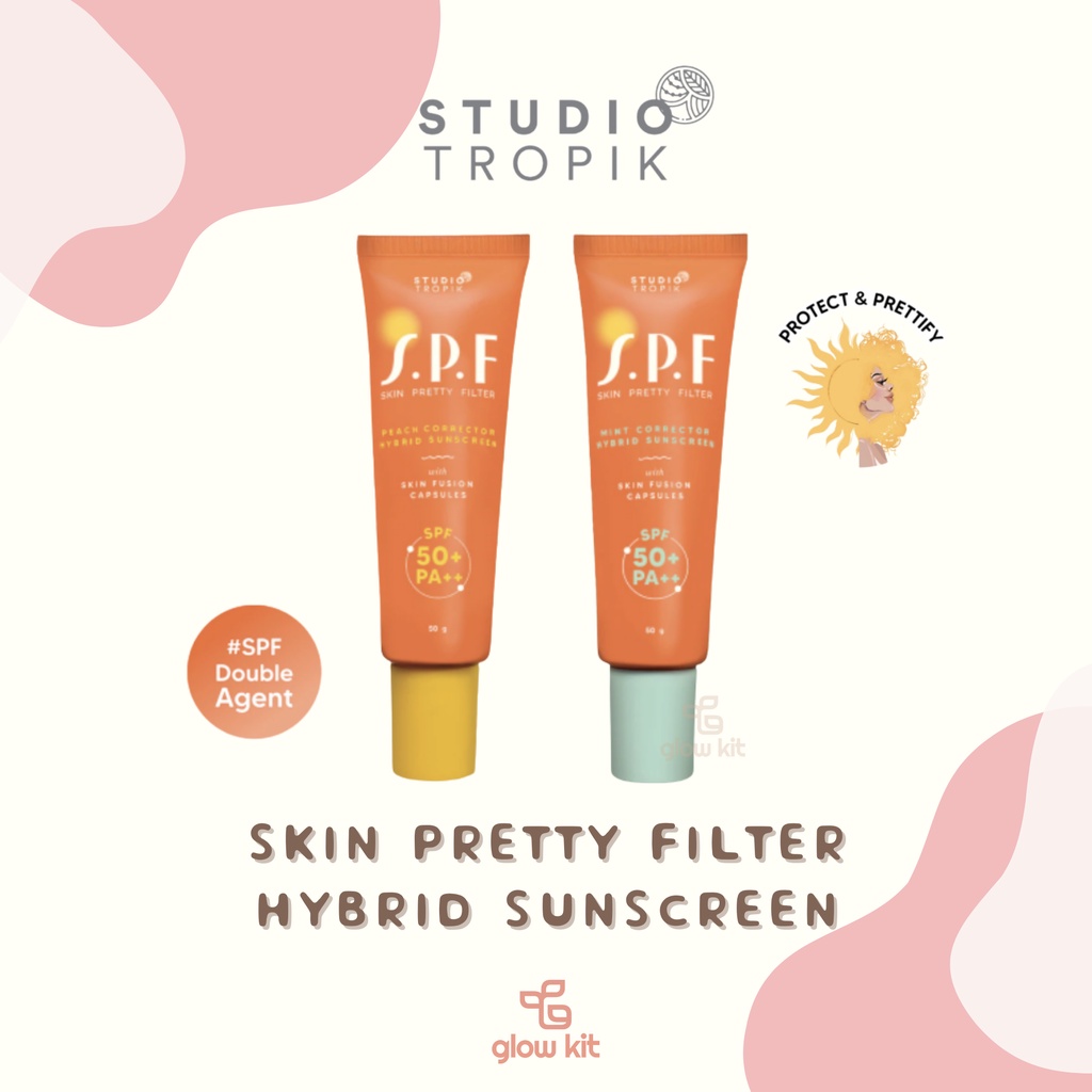 Jual STUDIO TROPIK SPF 50+ PA++ Skin Pretty Filter Mint Peach | Hybrid ...