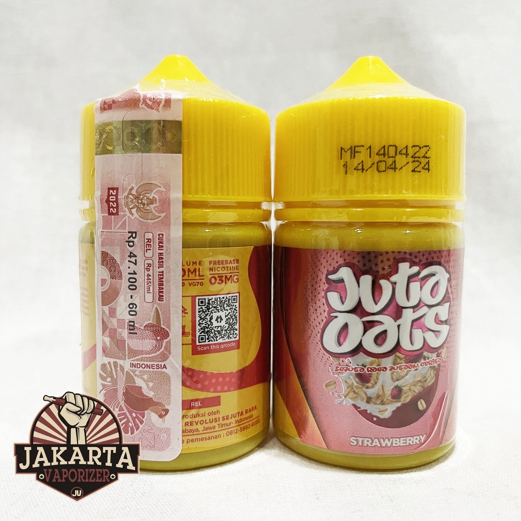 Jual JUTA OATS STRAWBERRY MILK 60ML 3MG 7MG BY RSR BREW Indonesia ...