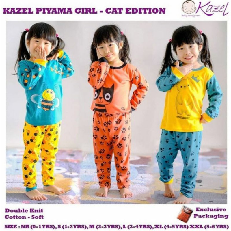 Jual 3 psg - Kazel Piyama Girl Cat Edition | Shopee Indonesia Jual 3 psg - Kazel Piyama Girl Cat Edition | Shopee Indonesia