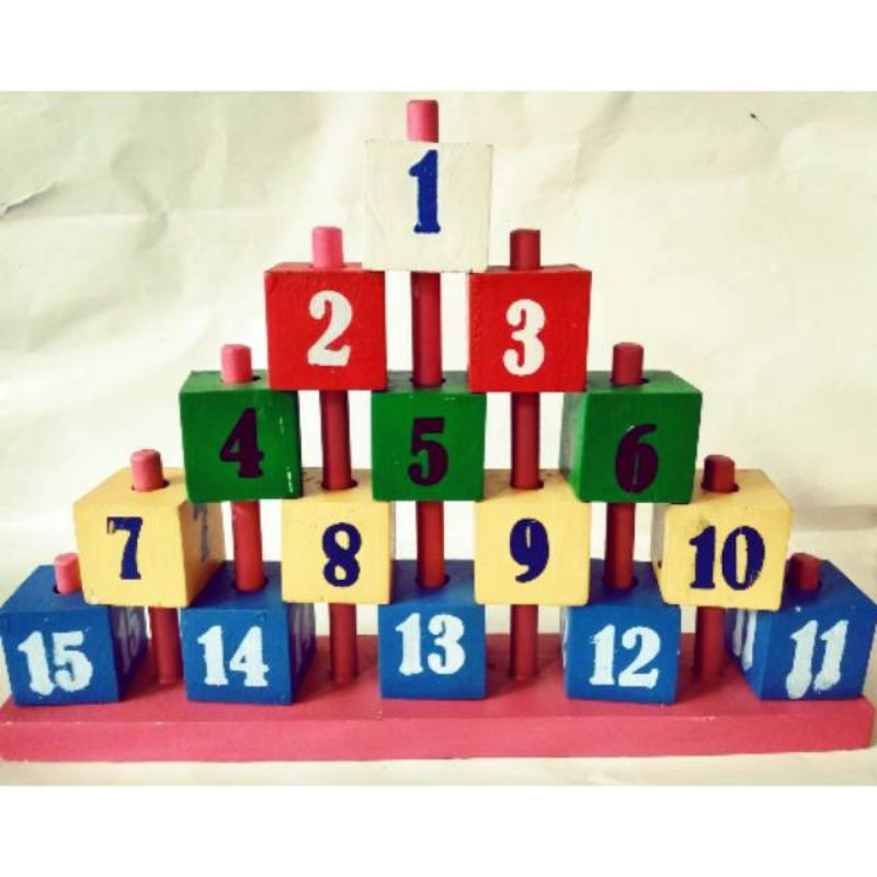 Jual Balok Piramida Angka Isi 15 pcs | Shopee Indonesia
