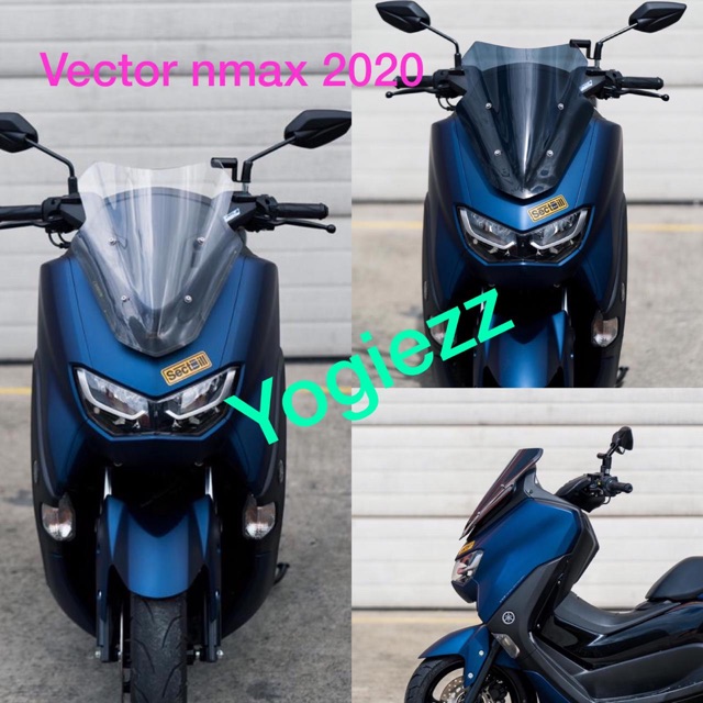 Jual windshield all new yamaha nmax 2020 vector sectbill carbon visor ...