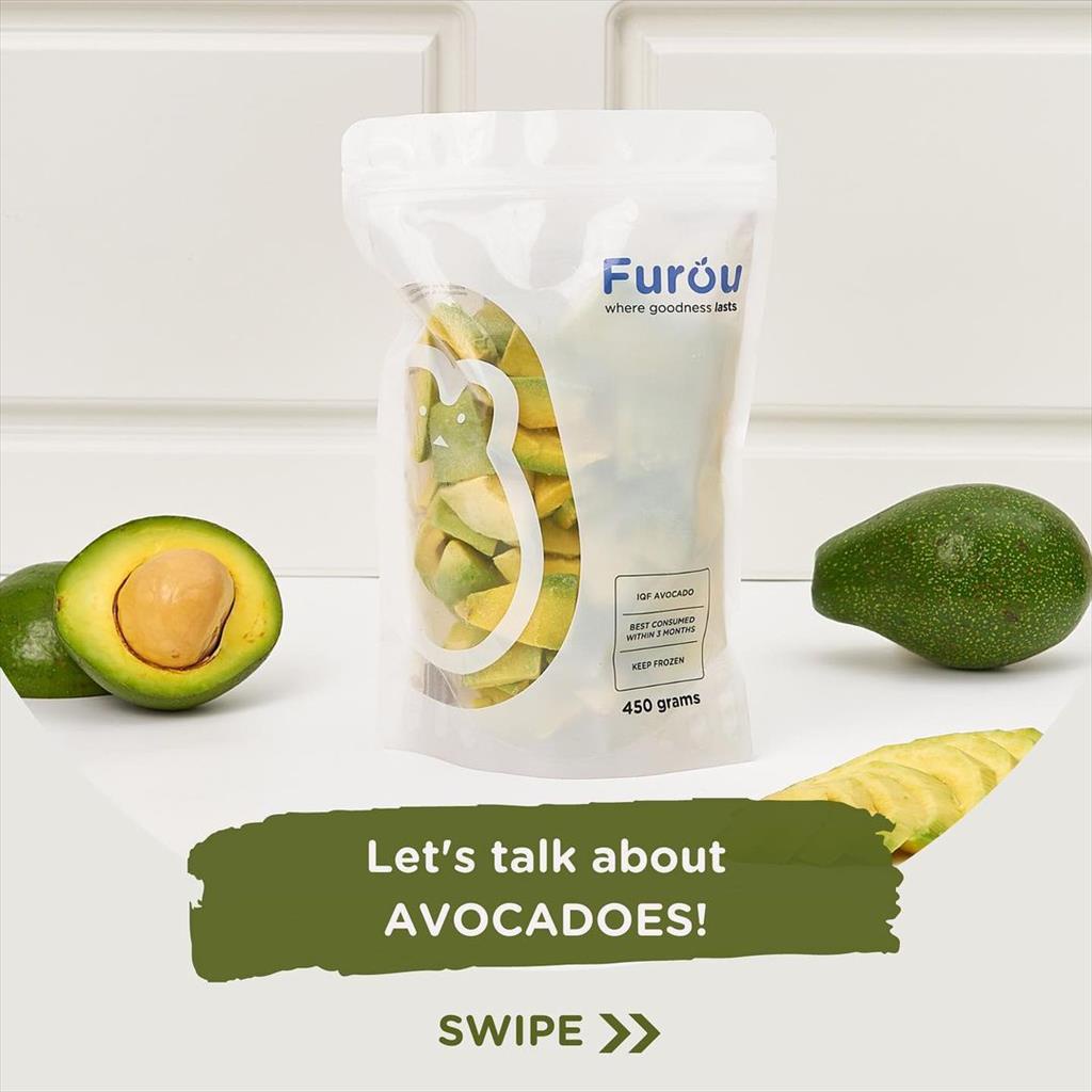 Jual Frozen Fruit Avocado ( IQF ) Buah Alpukat Beku 450g - Furou ...