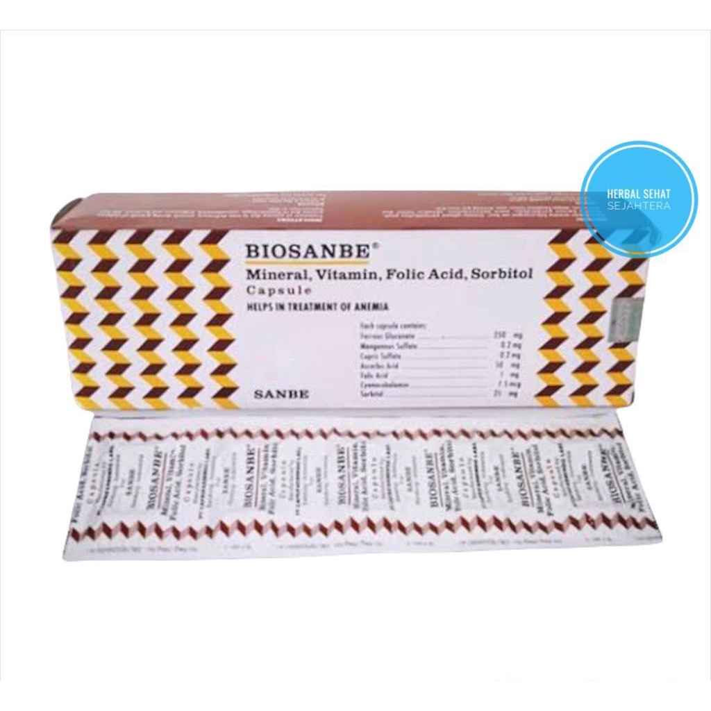 Jual BIOSANBE Biosanbe biosanbe100 tablet - per box - Multivitamin obat ...