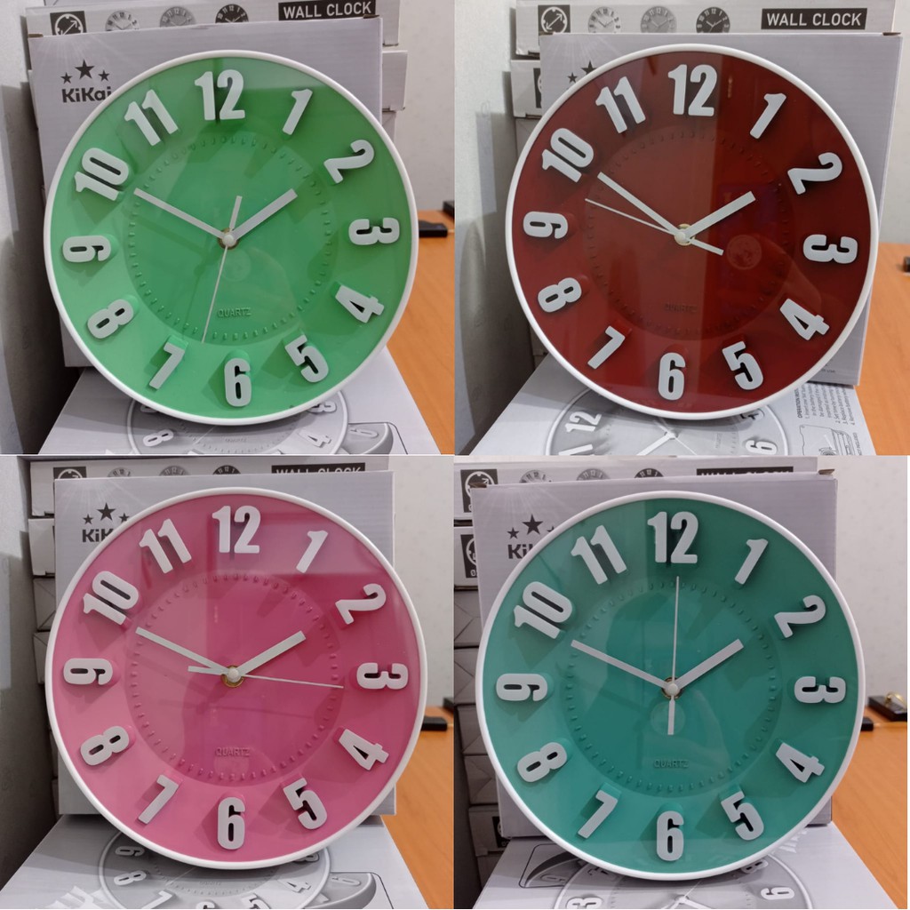 Jual Jam Dinding Kikai Bulat Polos Minimalis KK9628 Best Seller ...