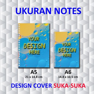 Notes custom A5 / Notebook Spiral A5 - Cover Depan / Isi 50 lembar ...