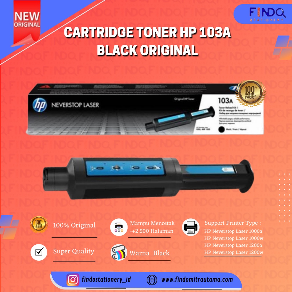 Jual TONER HP 103A (W1103A) - ORIGINAL | Shopee Indonesia
