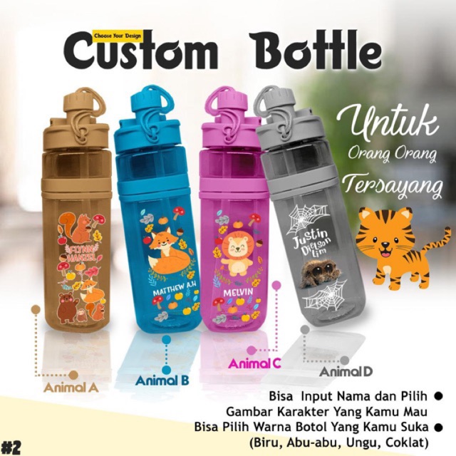 Jual BOTOL MINUM CUSTOME NAMA Indonesia|Shopee Indonesia