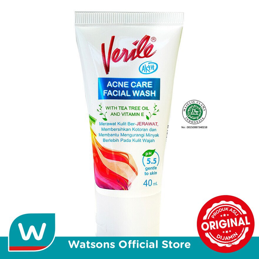 Jual Verile Acnes Facial Wash 40ml | Shopee Indonesia