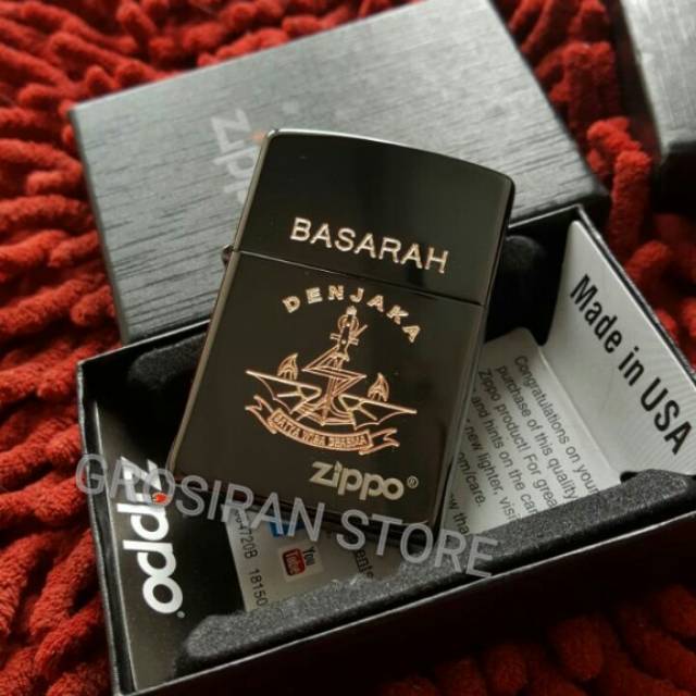 Jual ZIPPO DENJAKA BASARAH CUSTOM LOGO TULISAN NAMA GAMBAR UKIR GRAFIR ...