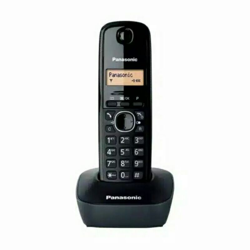 Jual Panasonic Telepon Rumah / Kantor Wireless KX-TG1611 ( HITAM ) | Shopee Indonesia