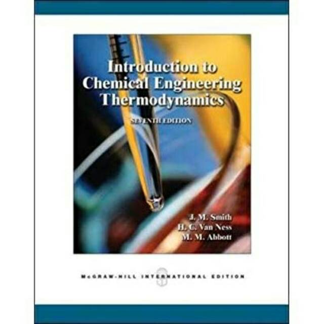 Jual Introduction to Chemical Engineering Thermodynamics (7th ed) By Van Ness | Shopee Indonesia