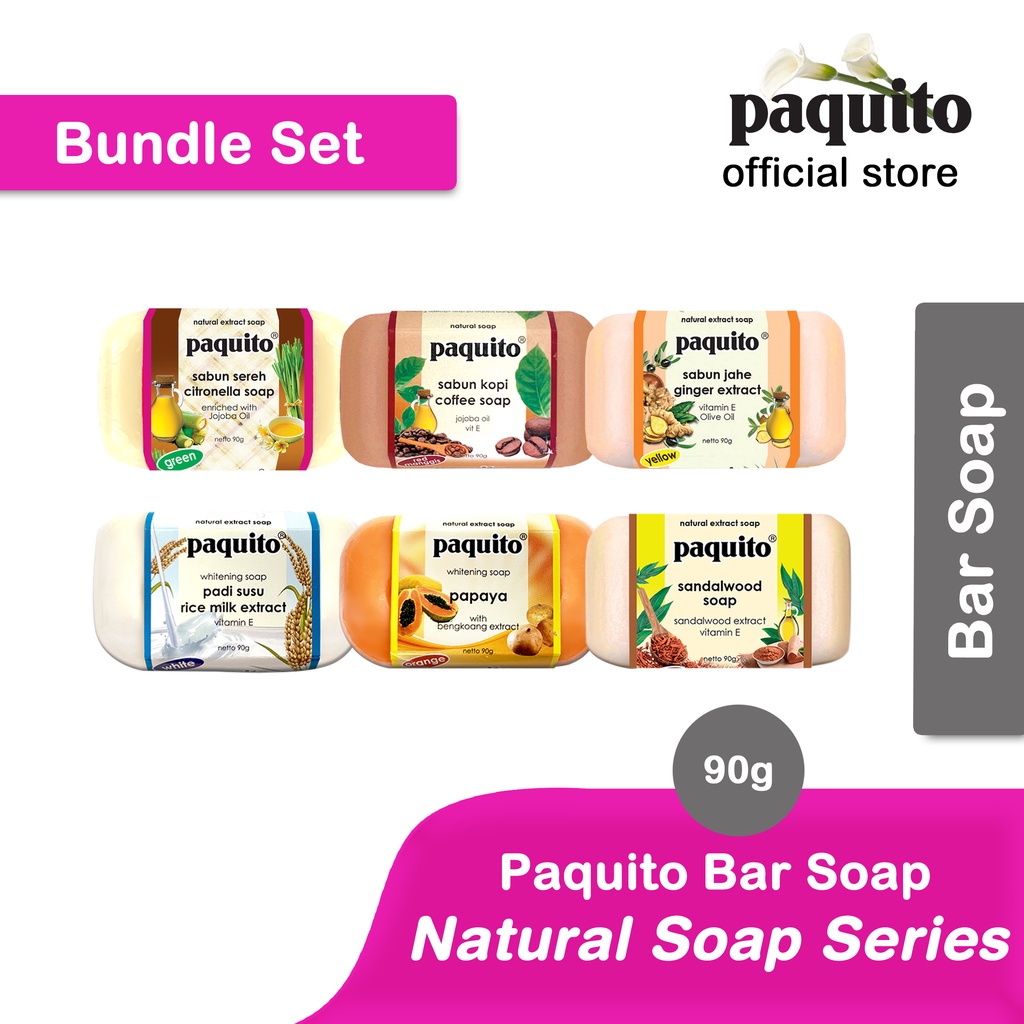 Jual Sabun Paquito Natural Soap Series All Varian 90gr [mix 6 Varian ...