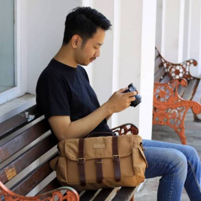 Jual Tas Kamera Selempang Sling Camera Bag Mirrorless DSLR Firefly Denver Khaki | Shopee Indonesia