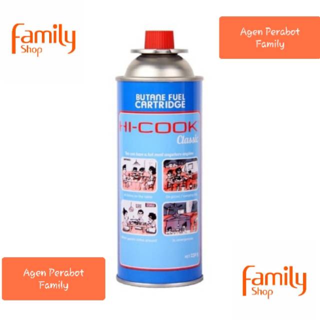 Jual Gas Tabung Hi Cook / Gas Portable Gas Kompor Butane Fuel Cartridge ...