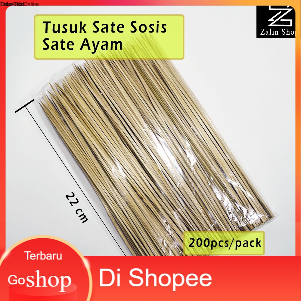 Jual Promo Tusuk Sate Bambu Asli / Tusuk sate ayam / kambing Panjang ...