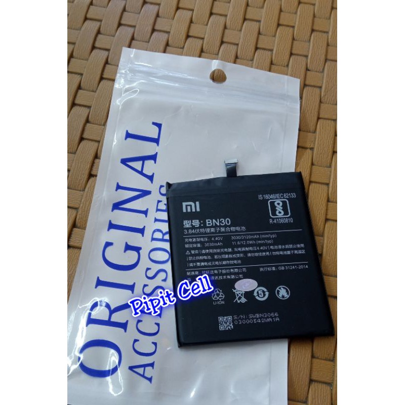 Jual Baterai Batre Battery Xiaomi Redmi 4A BN30 Bn-30 ORIGINAL | Shopee Indonesia