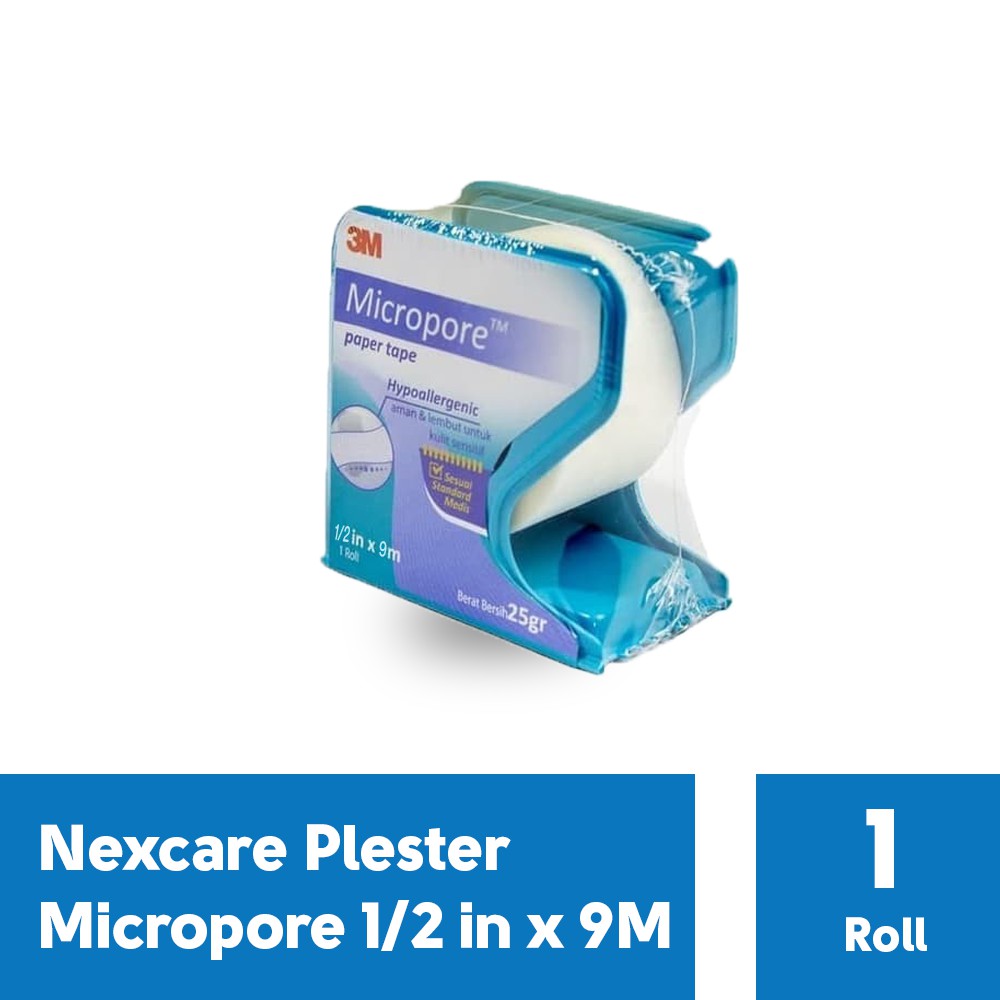Plester Micropore 1/2 in x 9M Nexcare | Shopee Indonesia