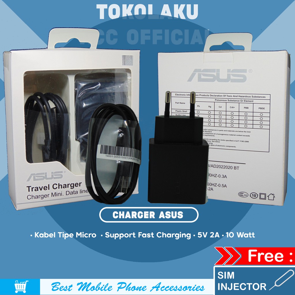 Jual Charger Asus Original Tipe Micro Fast Charging 5V 2A Casan Asus ...