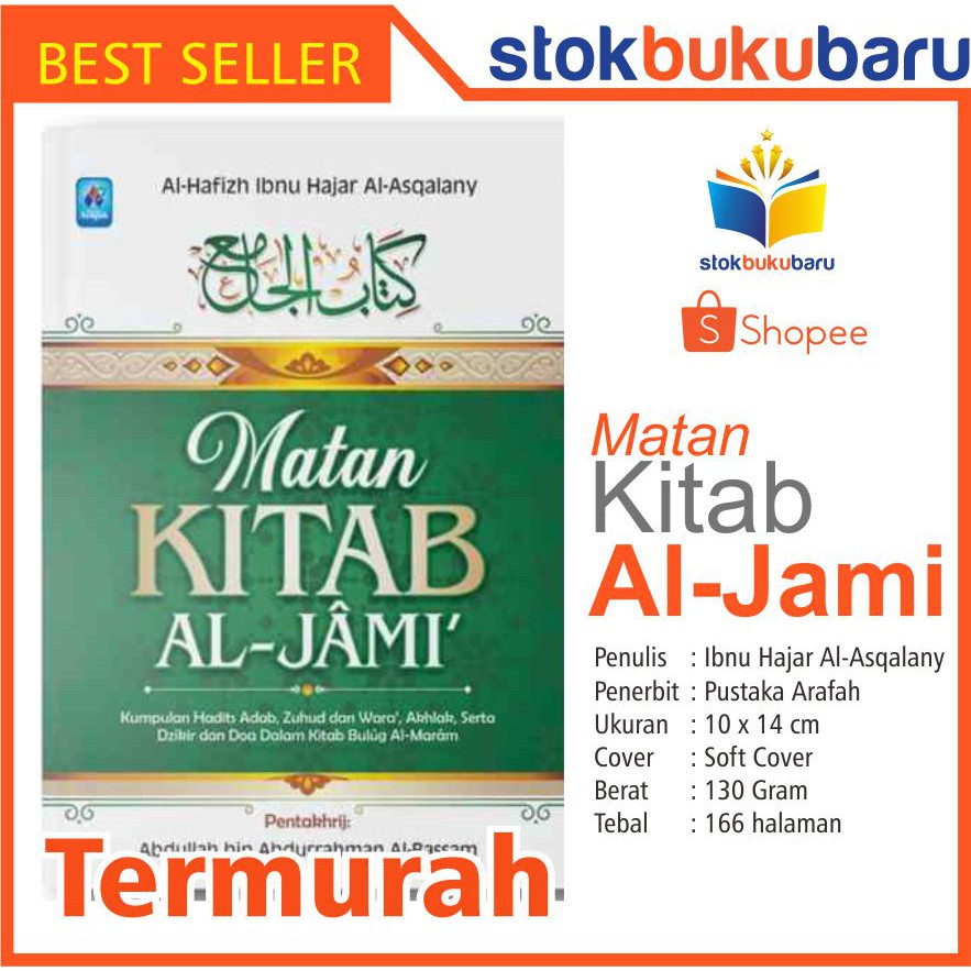Jual Buku Matan Kitab Al-Jami Kumpulan Hadits Adab Akhlak | Shopee ...