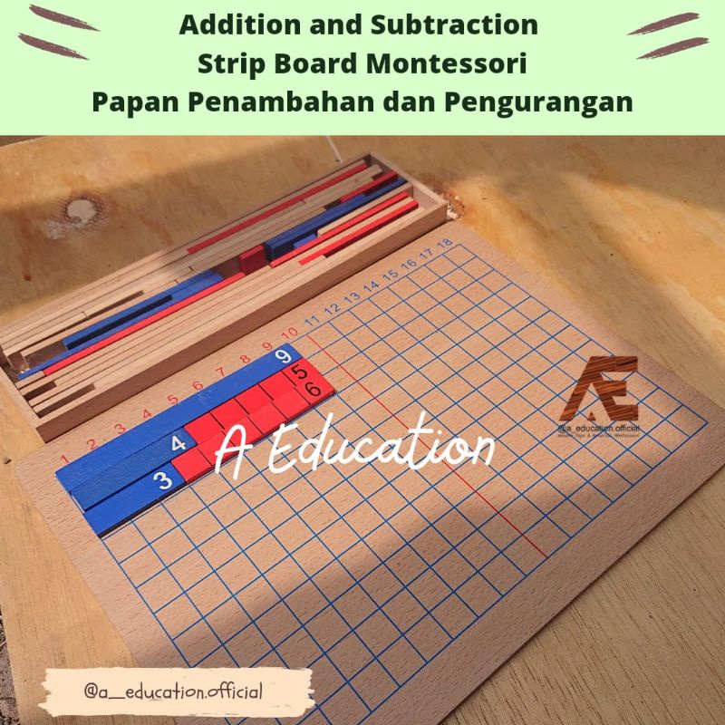 Jual Addition and Subtraction Montessori Papan Penambahan dan ...