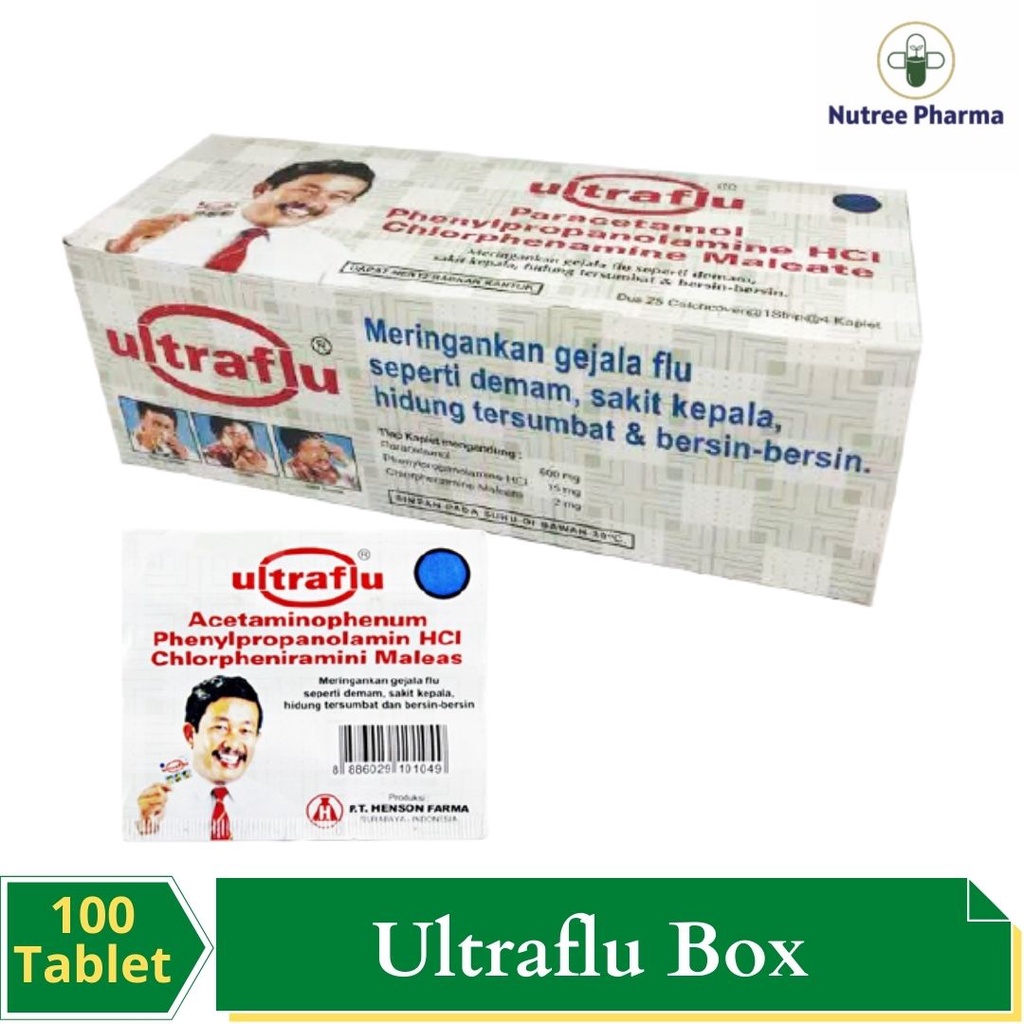 Jual Ultraflu Box isi 100 Tablet / Obat Flu Demam Sakit Kepala | Shopee ...