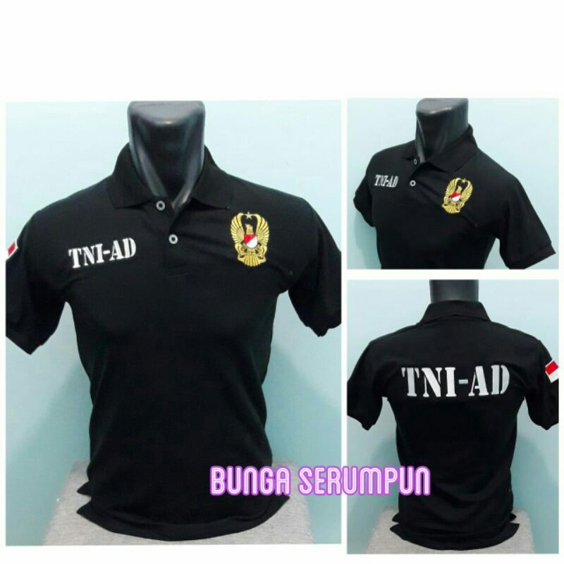 Jual KAOS KERAH TNI AD - KAOS TNI AD HITAM - KAOS POLO TNI AD HITAM ... Jual KAOS KERAH TNI AD - KAOS TNI AD HITAM - KAOS POLO TNI AD HITAM ...