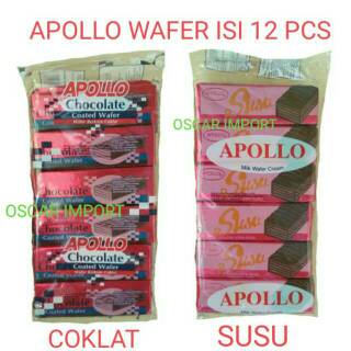 Jual Apollo Wafer isi 12 Malaysia Coklat/susu | Shopee Indonesia