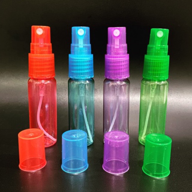 BOTOL SPRAY 25 ML PLASTIK BENING UNGU MERAH BIRU TRANSPARAN | Shopee ...