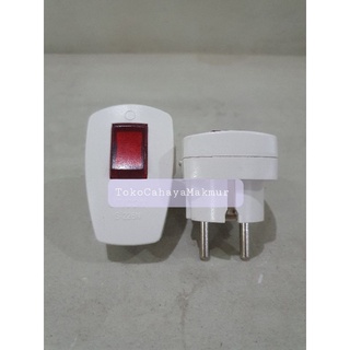 Jual UTICON Steker Arde + Saklar Lampu S-228N / Colokan Listrik ...