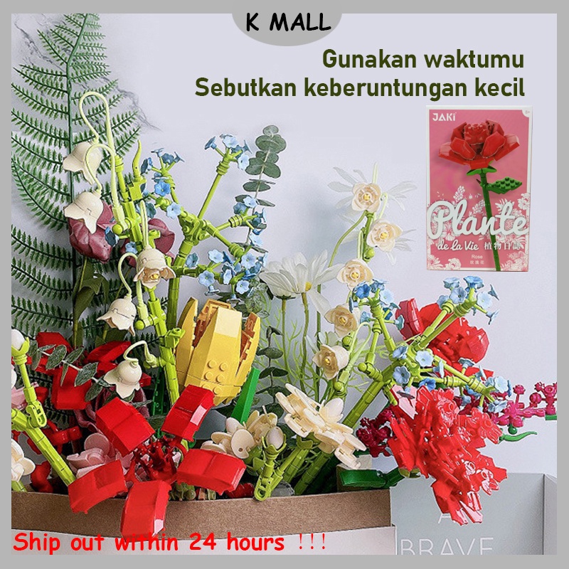 Jual Bunga Block Flower Plant Series Building Blok Bangunan Bunga ...