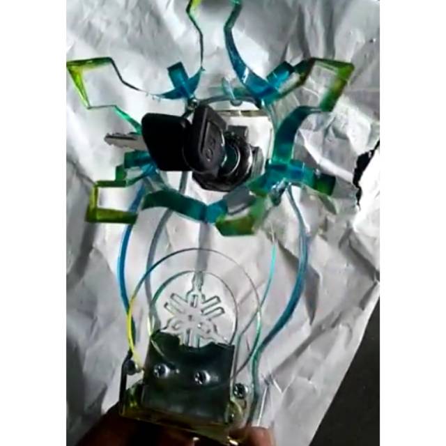 Jual New!!!Tutup Tangki Akrilik Mahkota Rx King Warna Biru Gaspol ...