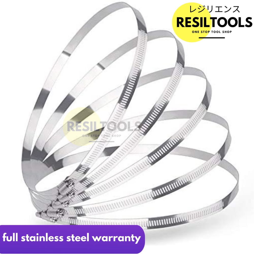 Jual klem stainless steel 128 - 153 mm klem selang clamp 6 inch klem ...