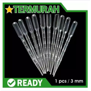 Jual PIPET TRANSFER PLASTIK 3ML DROPPING DROP SATUAN PIPET DROP PIPET ...