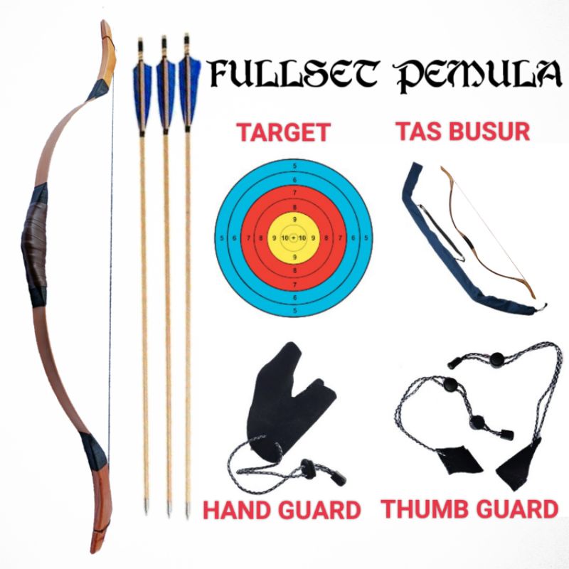 Jual Busur panah fiber untuk pemula fullset | Shopee Indonesia