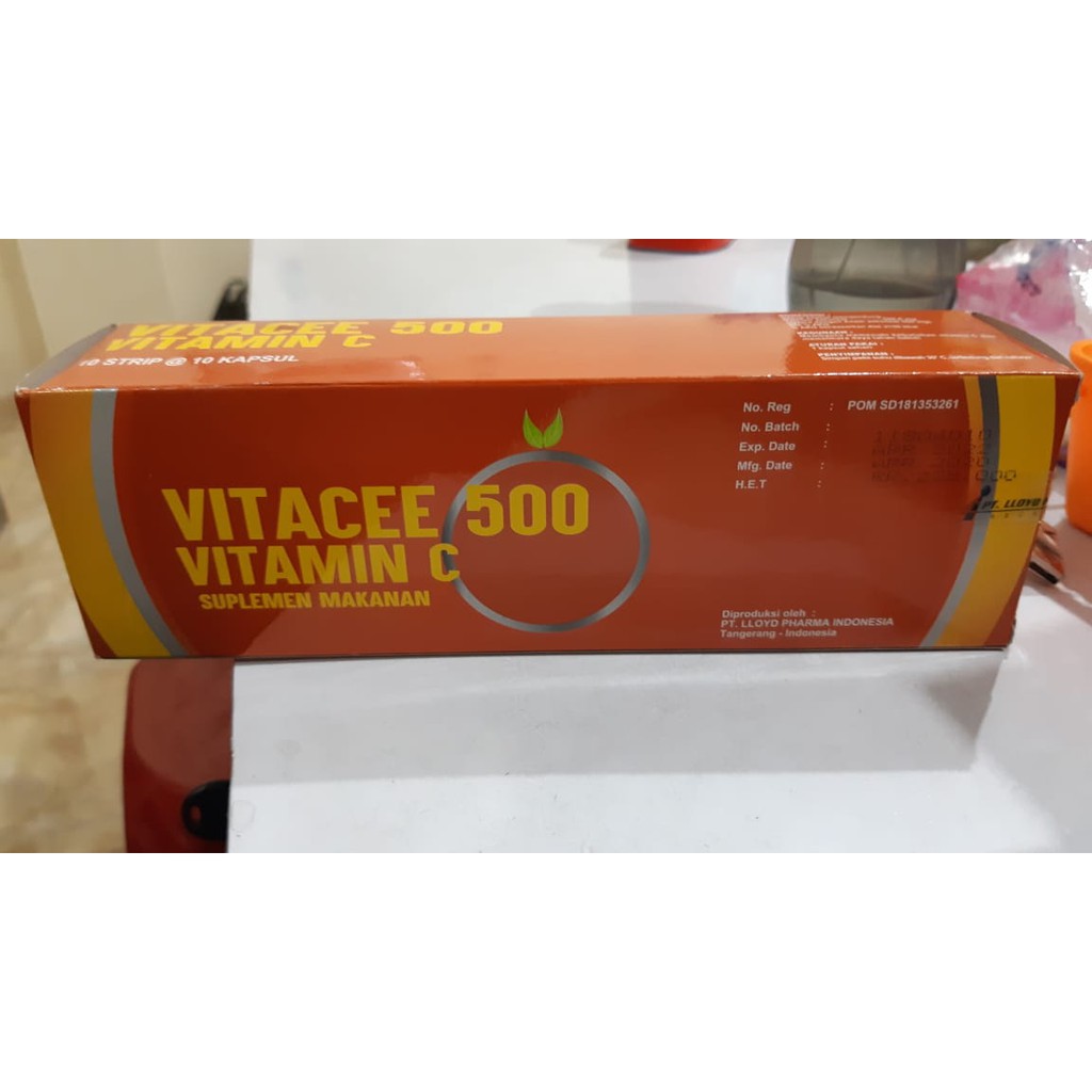 Jual VITACEE 500mg Kapsul Vitamin C AMAN LAMBUNG | Shopee Indonesia