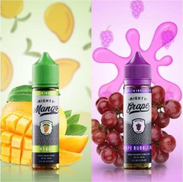 Jual MIGHTY LIQUID FREEBASE GRAPE MANGO 3MG 60ML JRX BREW anggur mangga ...