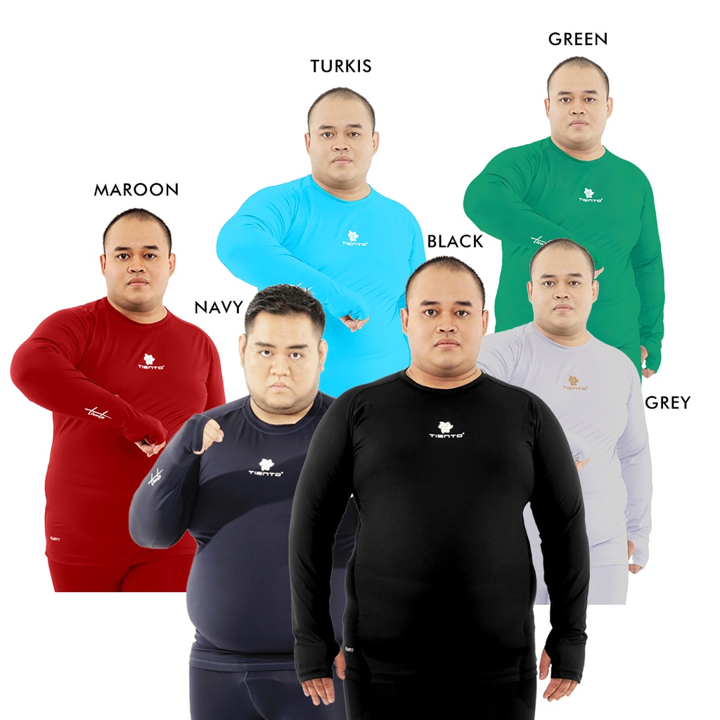 Jual Tiento Baselayer Jumbo Manset Ukuran Besar Rashguard Compression ...