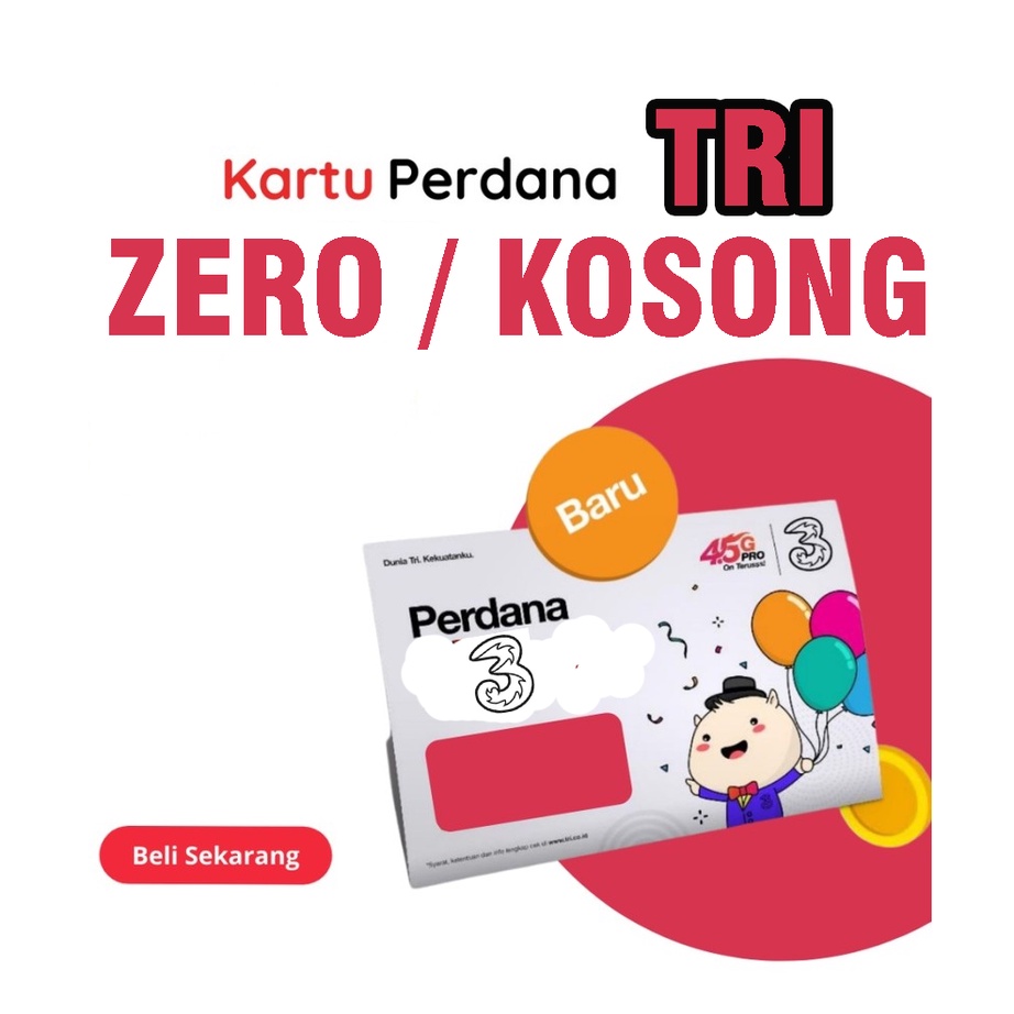 Jual KARTU PERDANA TRI KOSONG | Shopee Indonesia