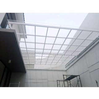 Jual Kanopy Bening Atap Solartuff Solid /Solarflat Rangka Besi Galvanis ...
