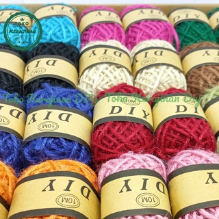 Jual Tali Rami Warna 1 Roll Tali Goni Jerami Bahan Kerajinan Craft ...